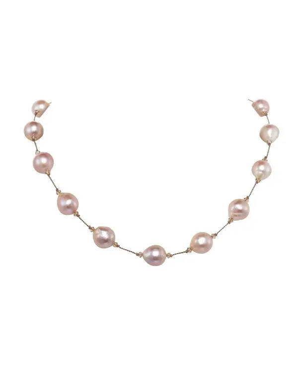 Margo Morrison Baroque Pearl Necklace - Pink