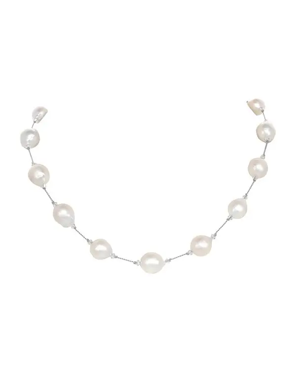 Margo Morrison Baroque Pearl Necklace - White