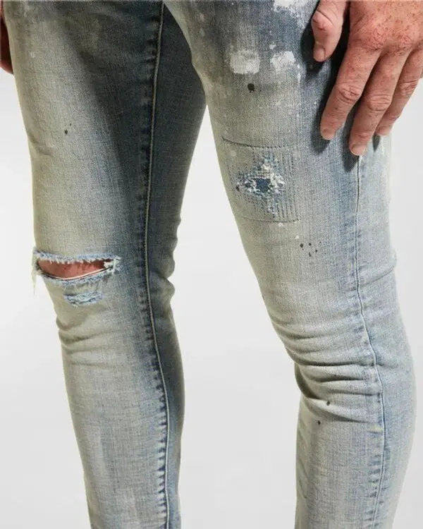 PURPLE BRAND P001 Blowout Skinny Jeans - Indigo