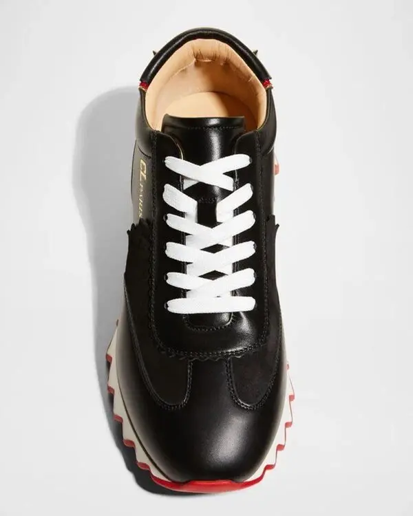 CHRISTIAN LOUBOUTIN Loubishark Donna Runner Sneakers - Black/loubi