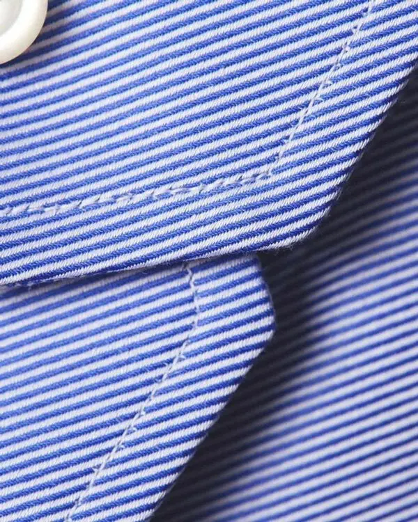 Eton Contemporary-fit Cavalry Twill Dress Shirt - Navy