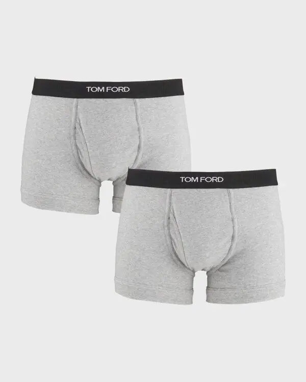 TOM FORD Apos;s 2-pack Solid Jersey Boxer Briefs - Grey