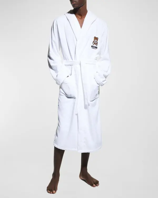 Moschino Underbear Terry Robe - White