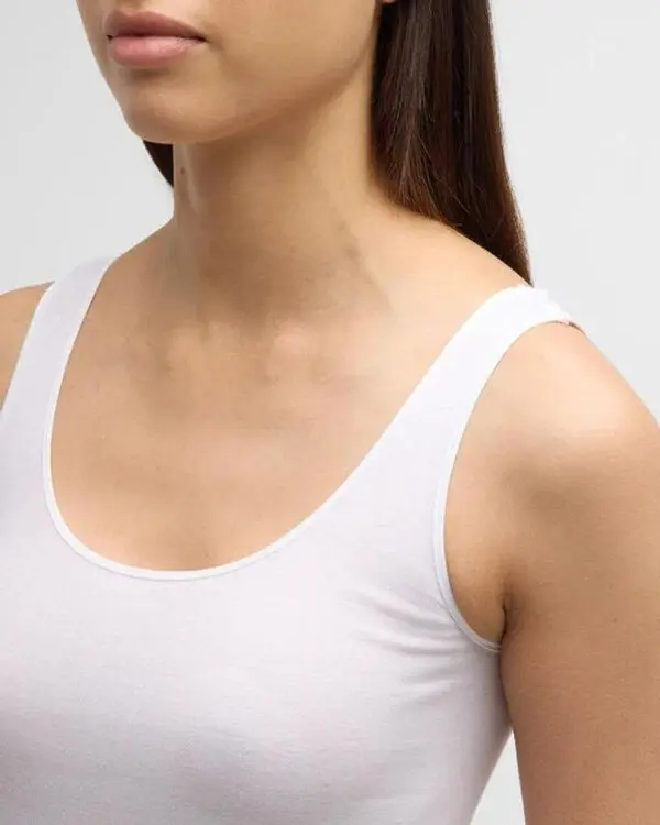 Hanro Cotton Seamless Tank - White