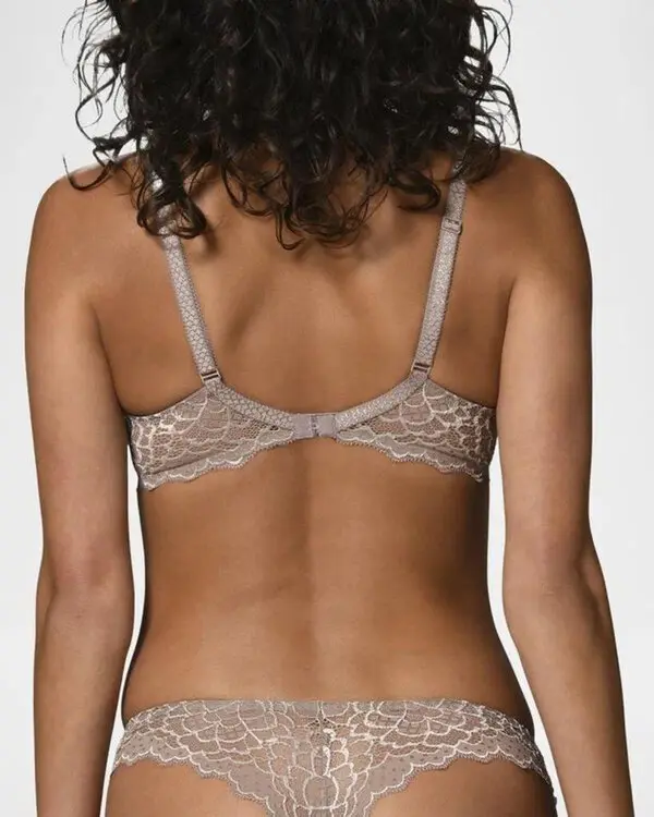 Simone Perele Caresse 3d Plunge Spacer Bra - Grege