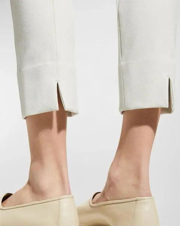 Vince Stitch-front Seam Leggings - Gesso