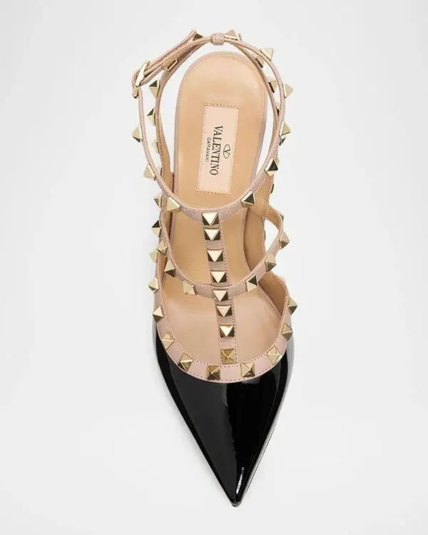 Valentino Garavani Rockstud Slingback Pumps - Black