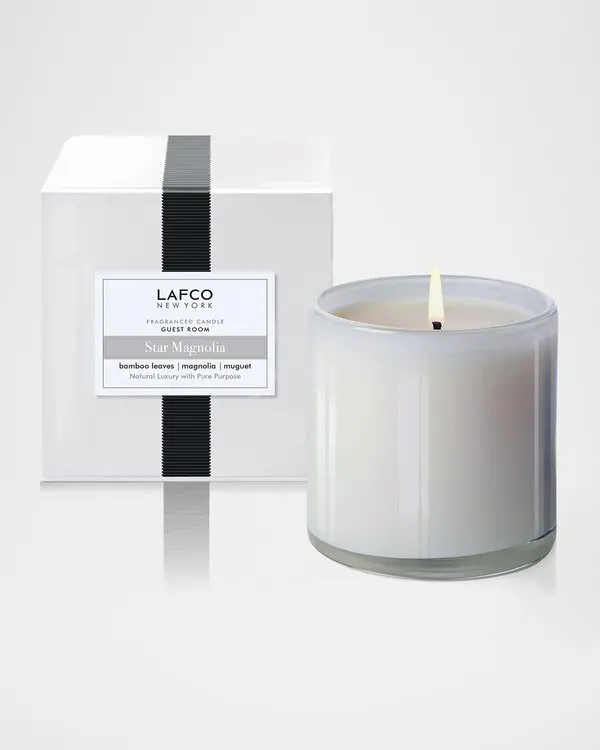 LAFCO NEW YORK Star Magnolia Signature 15.5oz Candle - Light Gray