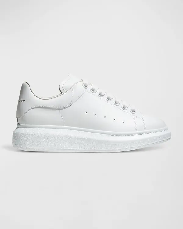 Alexander Mcqueen Oversized Leather Sneakers - White