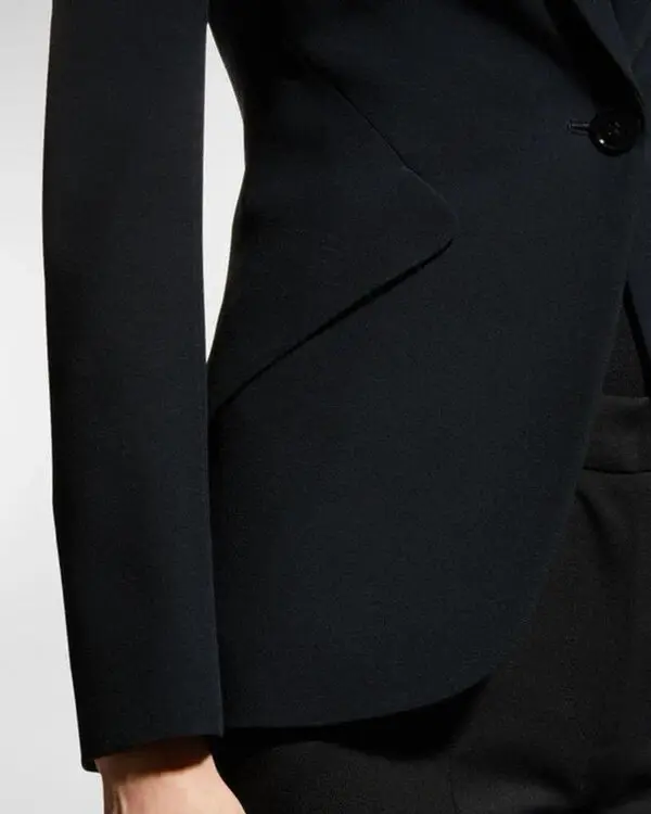 Alexander McQueen Classic Single-breasted Suiting Blazer - Black