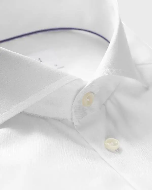 Eton Apos;s Slim-fit Twill Dress Shirt With Cutaway Collar - White