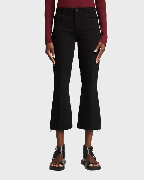 L & APOS;AGENCE L'agence Kendra High-rise Flare Jeans - Black