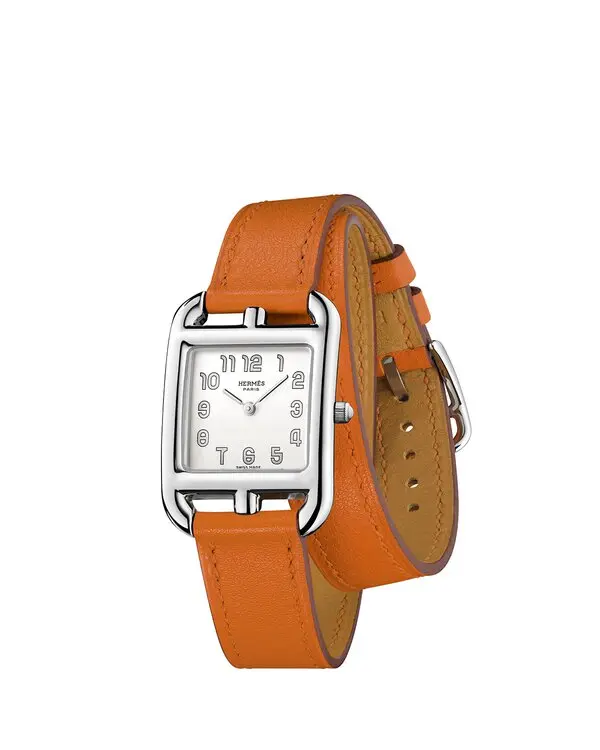 Hermès Cape Cod Watch, 23 X 23 Mm - Orange