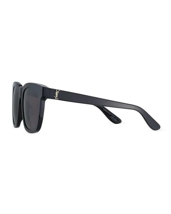 Saint Laurent Sl M24k Oversize Square Acetate Sunglasses - Black