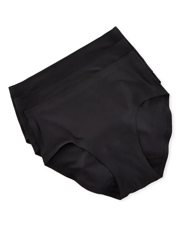 Chantelle Soft Stretch Hipster Briefs, Three-pack - Black