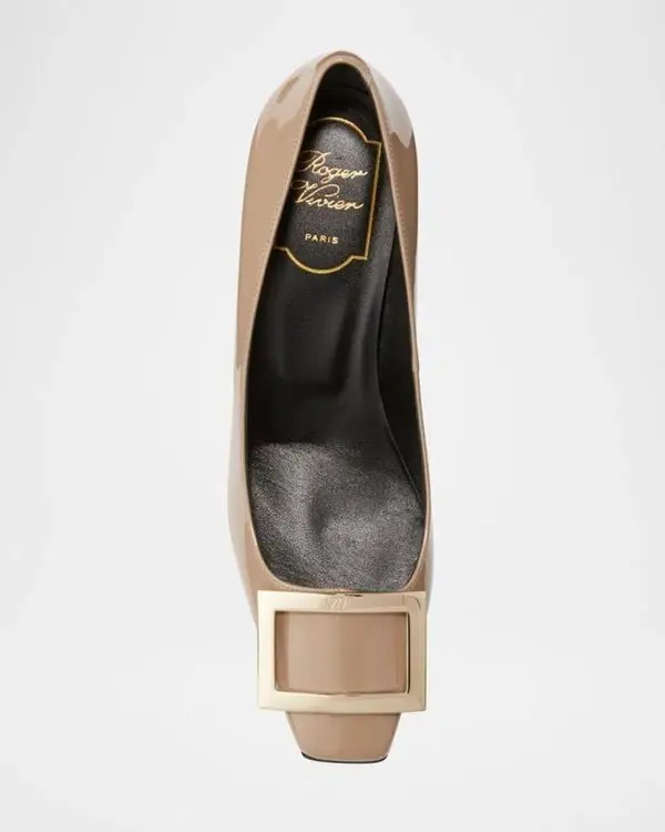 ROGER VIVIER Belle Patent Buckle Pumps