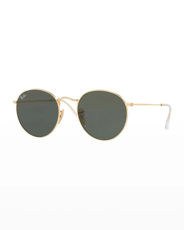 Ray-ban Round Frame Sunglasses - Green Pattern