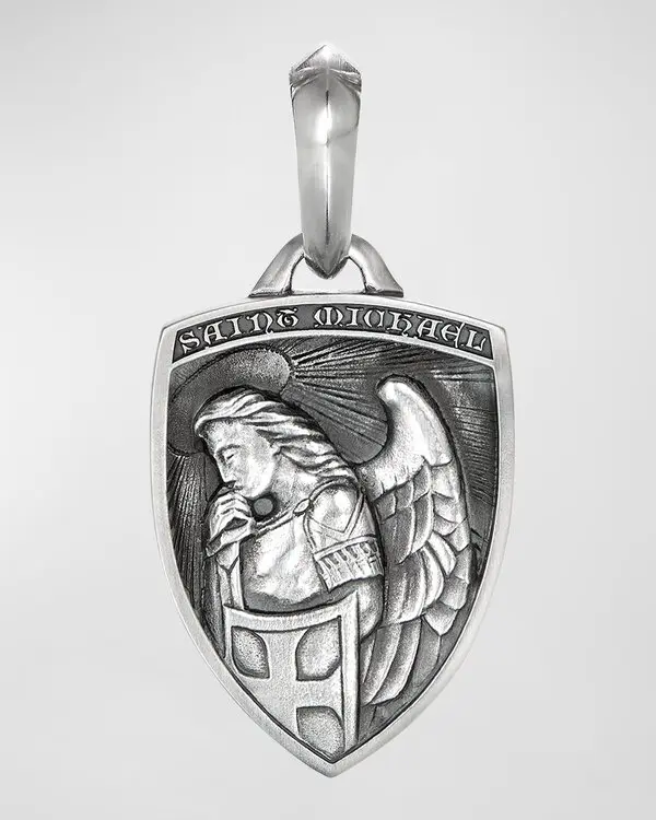 David Yurman St. Michael Sterling Pendant - Silver