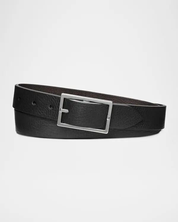 Shinola Reversible Leather Belt - Black/brown