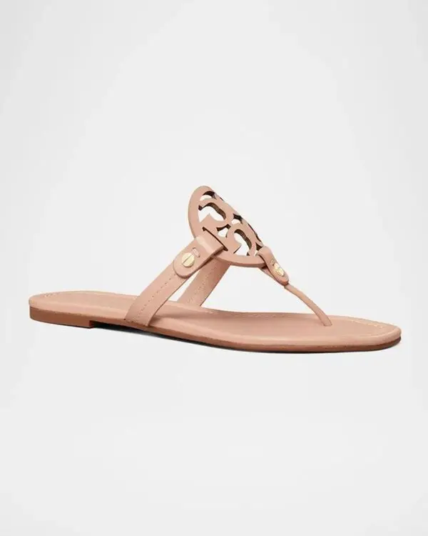 Tory Burch Miller Leather Sandals - Light Sand Duplicate