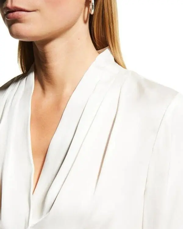 Kobi Halperin Nellie Pleated Blouse - Ivory