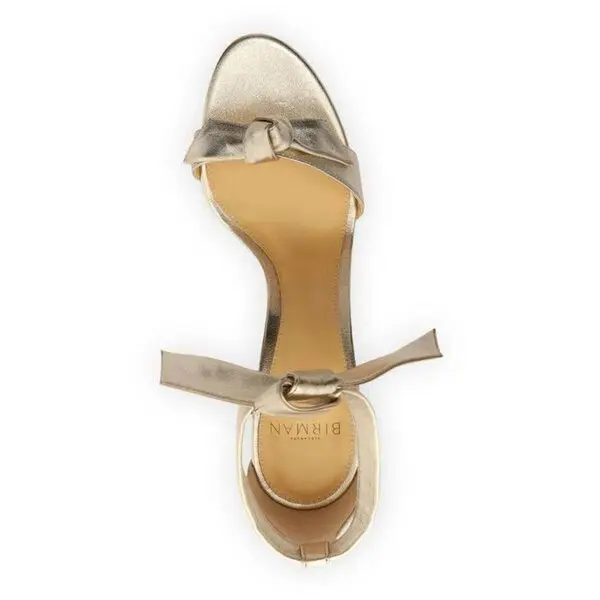 ALEXANDRE BIRMAN Clarita 90mm Block Heel Sandals - Golden