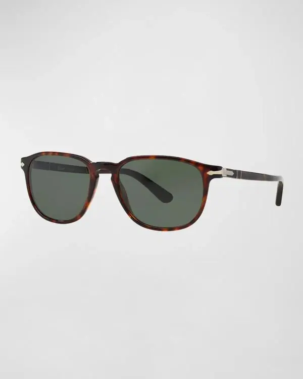 Persol Patterned Square Sunglasses - Havana/green
