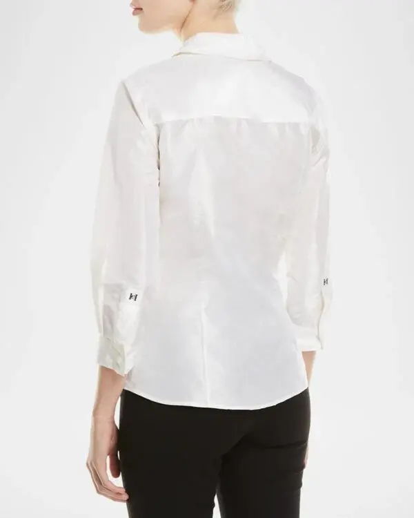 Carolina Herrera Taffeta Button-front Shirt - White