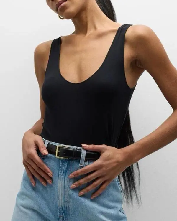 Majestic Filatures Soft Touch Marrow-edge Tank - Black