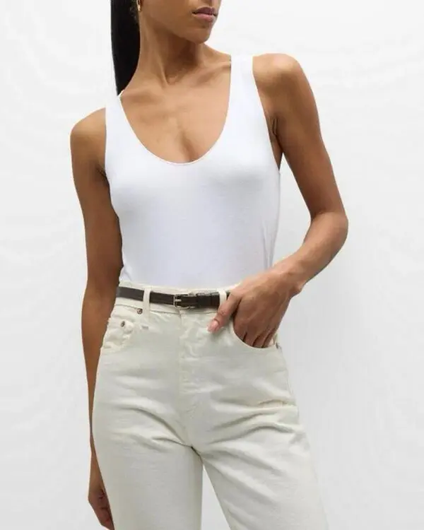 Majestic Filatures Soft Touch Marrow-edge Tank - White
