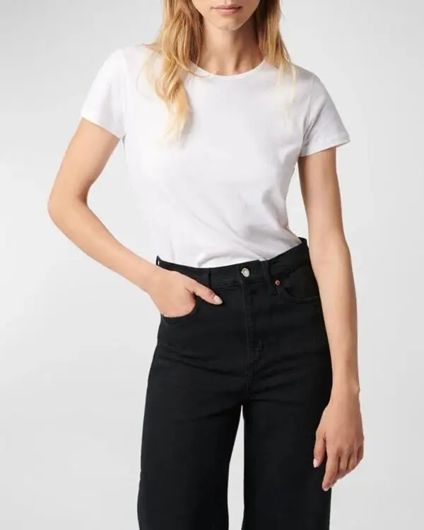 Majestic Filatures Soft Touch Short-sleeve Tee - White