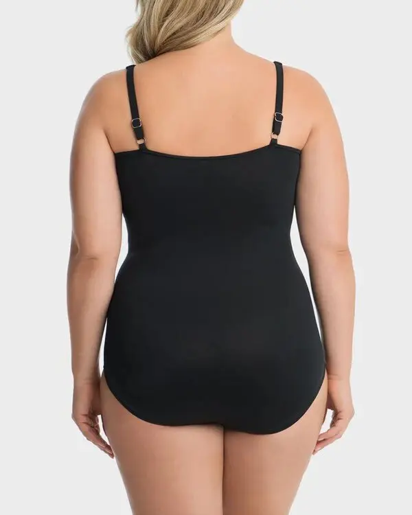 Miraclesuit Sanibel Draped One-piece Swimsuit - Black