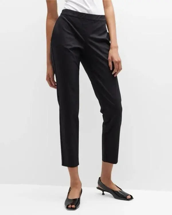 Theory Thaniel Approach Cropped Slim Pants - Black
