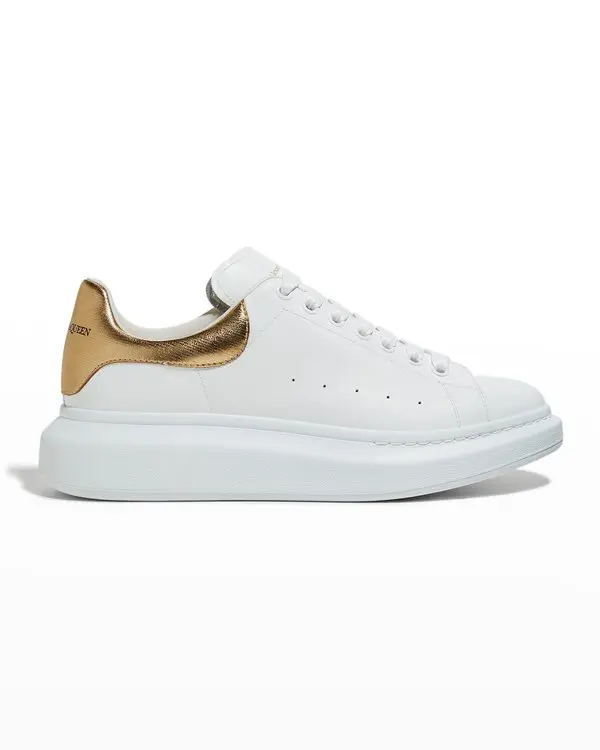 Alexander Mcqueen Oversized Larry Leather Platform Sneakers With