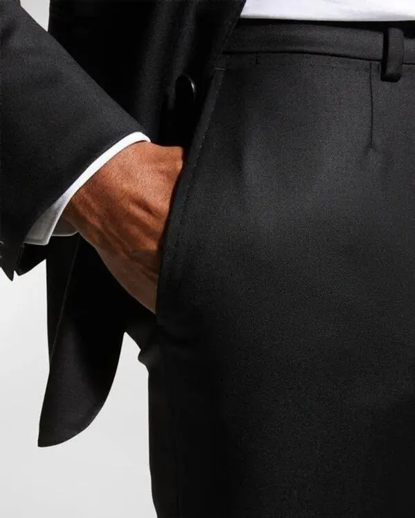 Zegna Apos;s Trofeo Milano Two-piece Wool Regular-fit Suit - Black