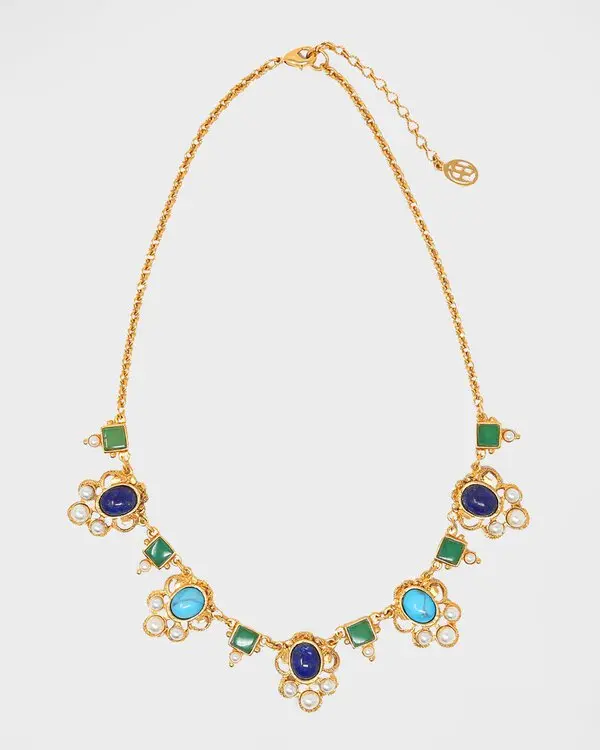 BEN-AMUN Multi-stone Statement Necklace - Gold