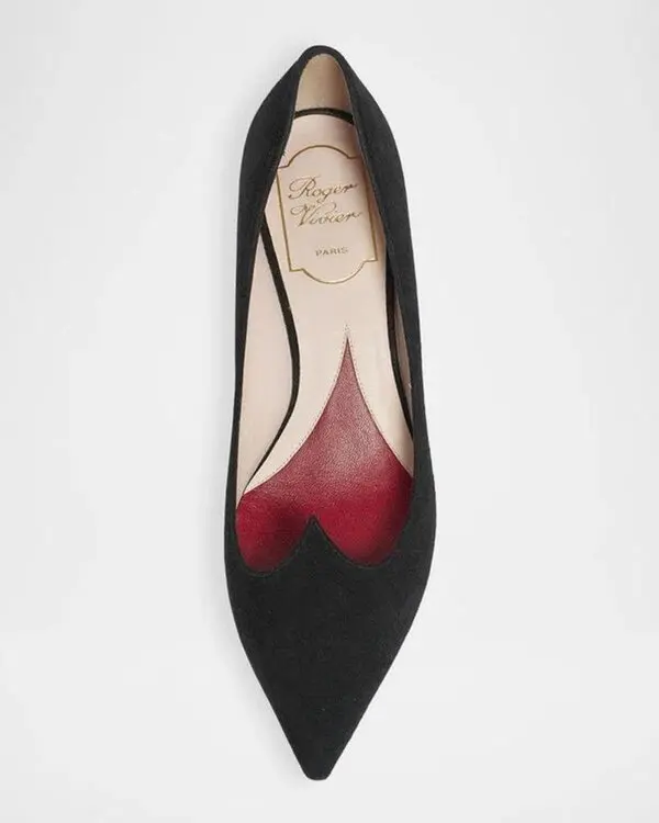 ROGER VIVIER I Love Vivier Suede Pumps