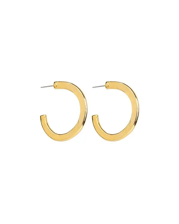 BEN-AMUN Flat Hoop Earrings - Gold