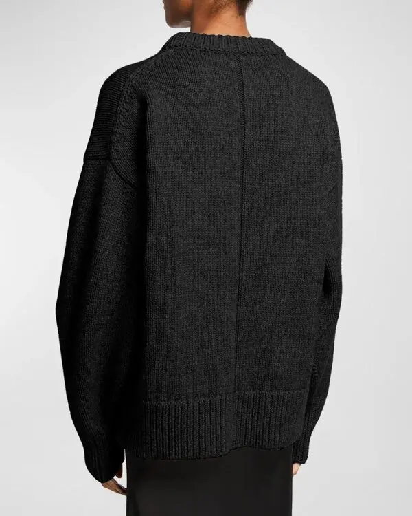 THE ROW Ophelia Wool-cashmere Sweater - Black