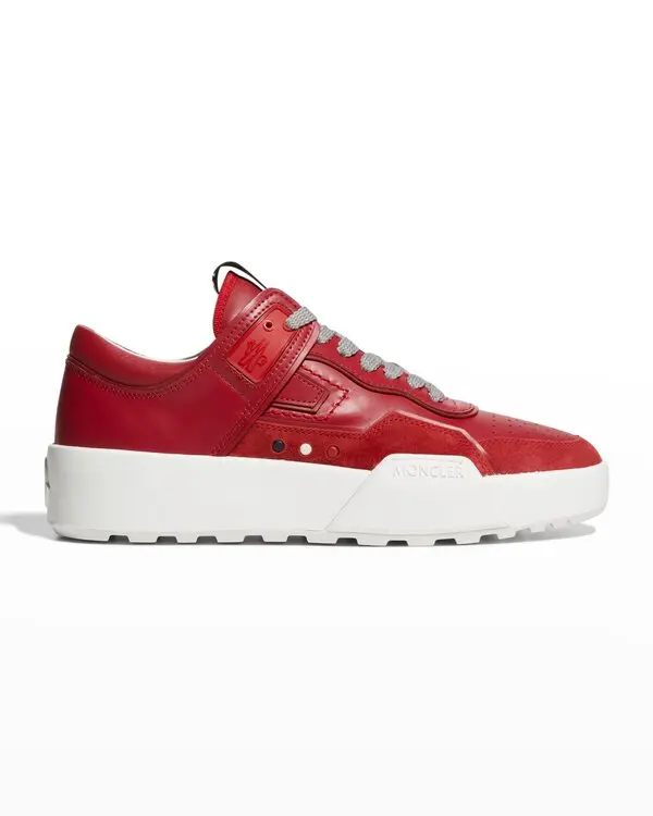 Moncler Promyx Space Platform Low-Top Sneakers In Red 59% Off