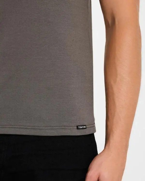 TOM FORD Apos;s Solid Stretch Jersey T-shirt - Dkgray