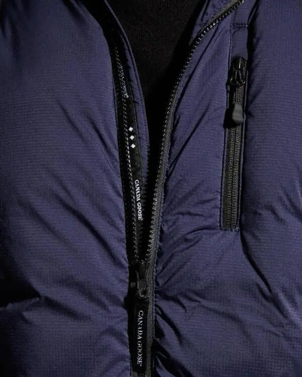 Canada Goose Lodge Zip-front Puffer Coat - Dark Blue