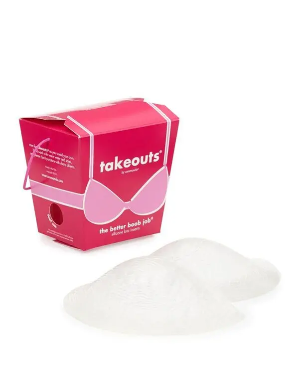 Commando Takeouts® Silicone Bra Inserts - Clear