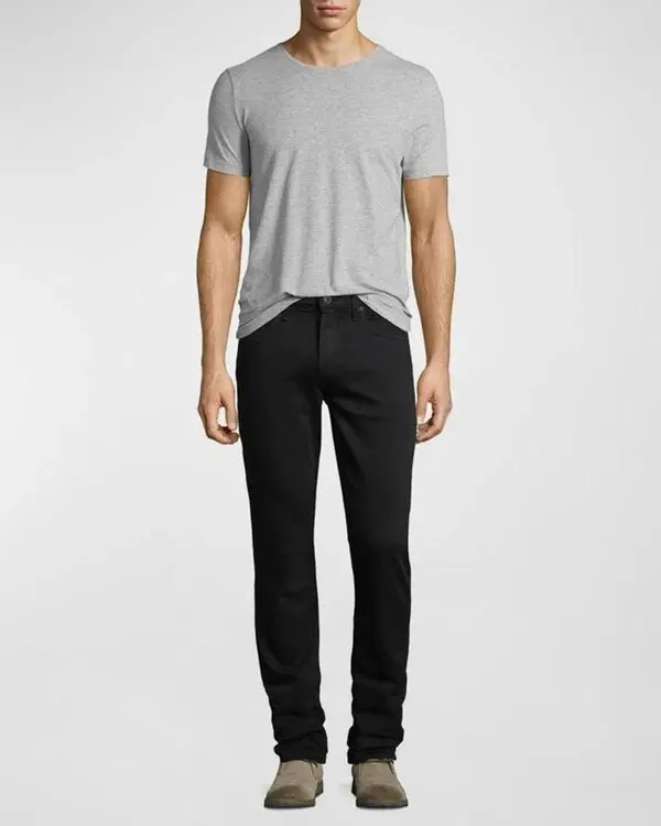 Paige Lennox Slim-fit Jeans - Black Shadow