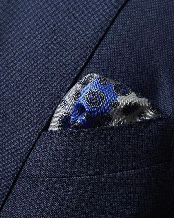 Eton Apos;s Four-in-one Silk Pocket Square - Blue