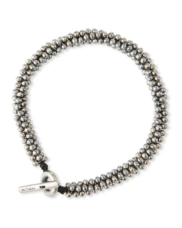 M. Cohen Mini Jacks Bead Bracelet - Black
