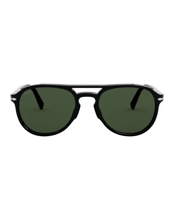 Persol Apos;s 55mm Double-bridge Acetate Aviator Sunglasses