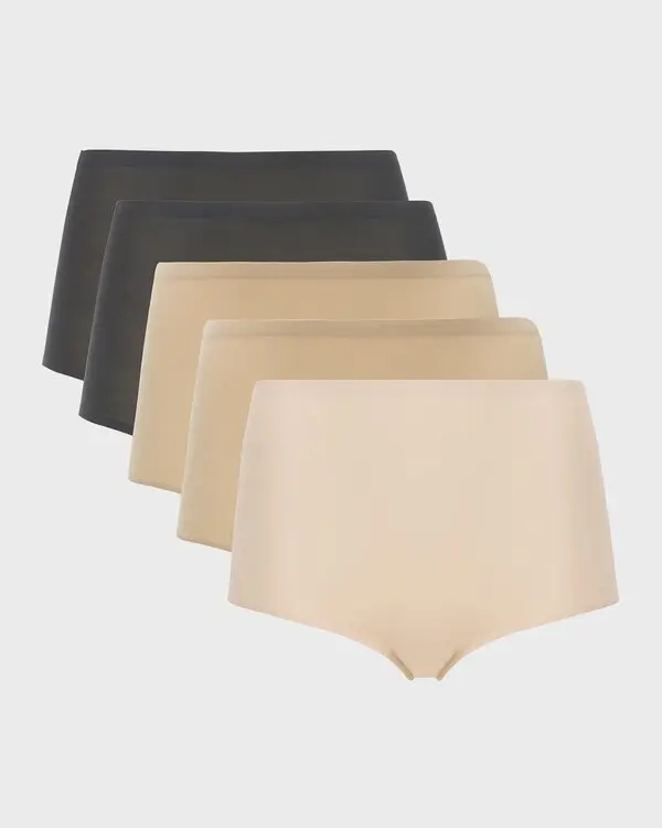 Chantelle 5-pack Soft-stretch Full Bikini Briefs - Multi