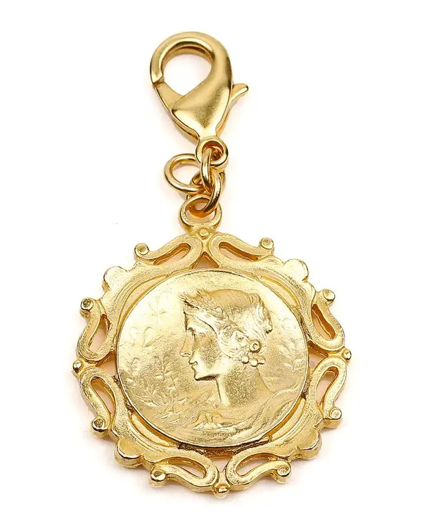 BEN-AMUN Roman Coin Locket Charm - Gold