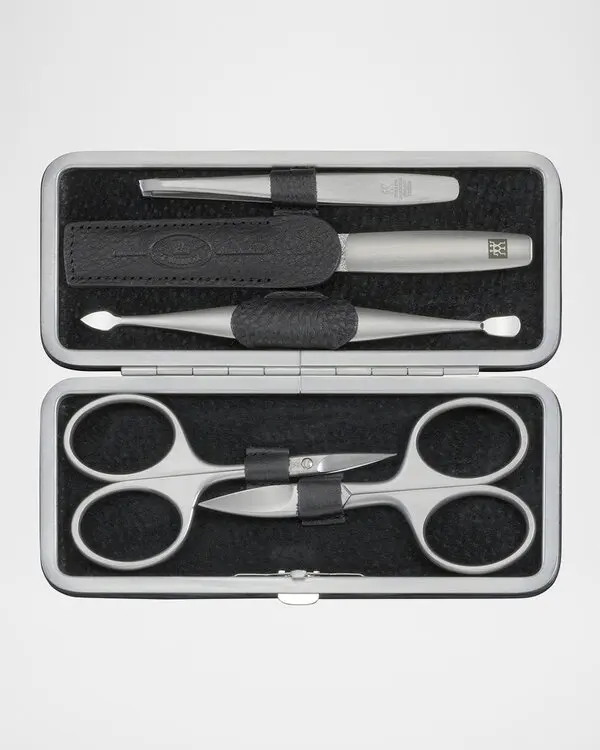 ZWILLING BEAUTY 6-piece Yak Leather Grooming Set - Black
